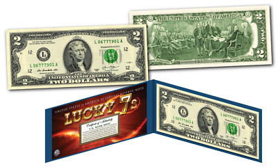 LUCKY MONEY 7's with 777 in the Serial Number - L Series U.S. $2 Bill ...