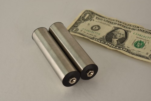 Pair Stainless Steel Rife Machine Frequency Hand Cylinders for GB4000 ...