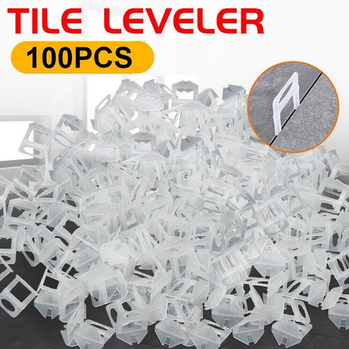 100PCS Tile Leveling System Clips Plier Tiling Spacer Tool Kit Wall ...