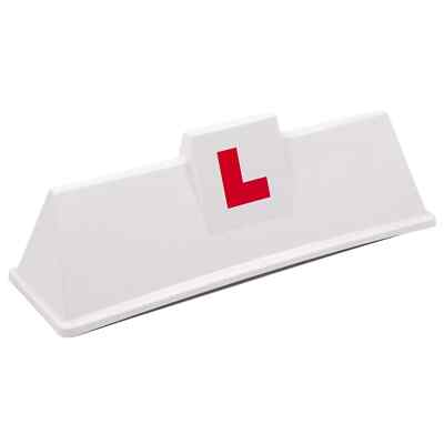 Driving School Roof Sign 'Centre L' White - Magnetic Learner Instructor ...