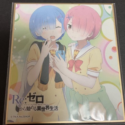 Rem & Ram Re:Zero Mini Colored Paper Japanese Anime Collectible | eBay