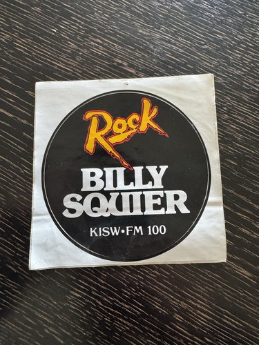 Vintage Billy Squier Sticker. Seattle Rock Station KISW. 1980s Rare. | eBay