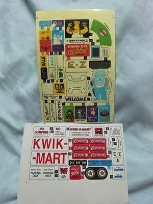 Custom Lego 71016 Replacement Sticker Sheet The Kwik-E-Mart Simpsons | eBay