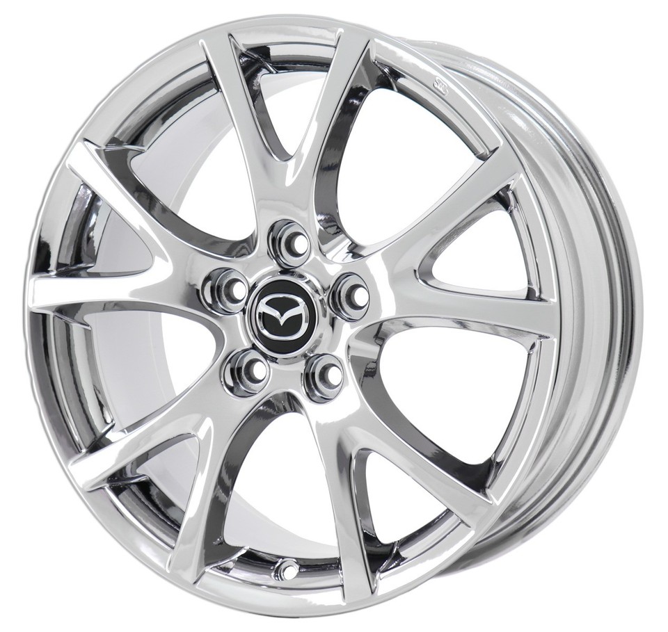 17" MAZDA MX-5 MIATA PVD BRIGHT CHROME WHEELS-C RIMS FACTORY OEM 64951 ...