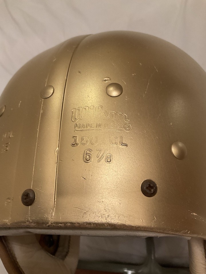 Vintage Wilson Football Helmet Custom 1970 Notre Dame Fighting Irish ...