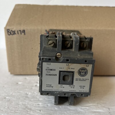 WESTINGHOUSE STARTER A200M2CX 765A842G09 USED A200M2CX 765A842G09 | eBay