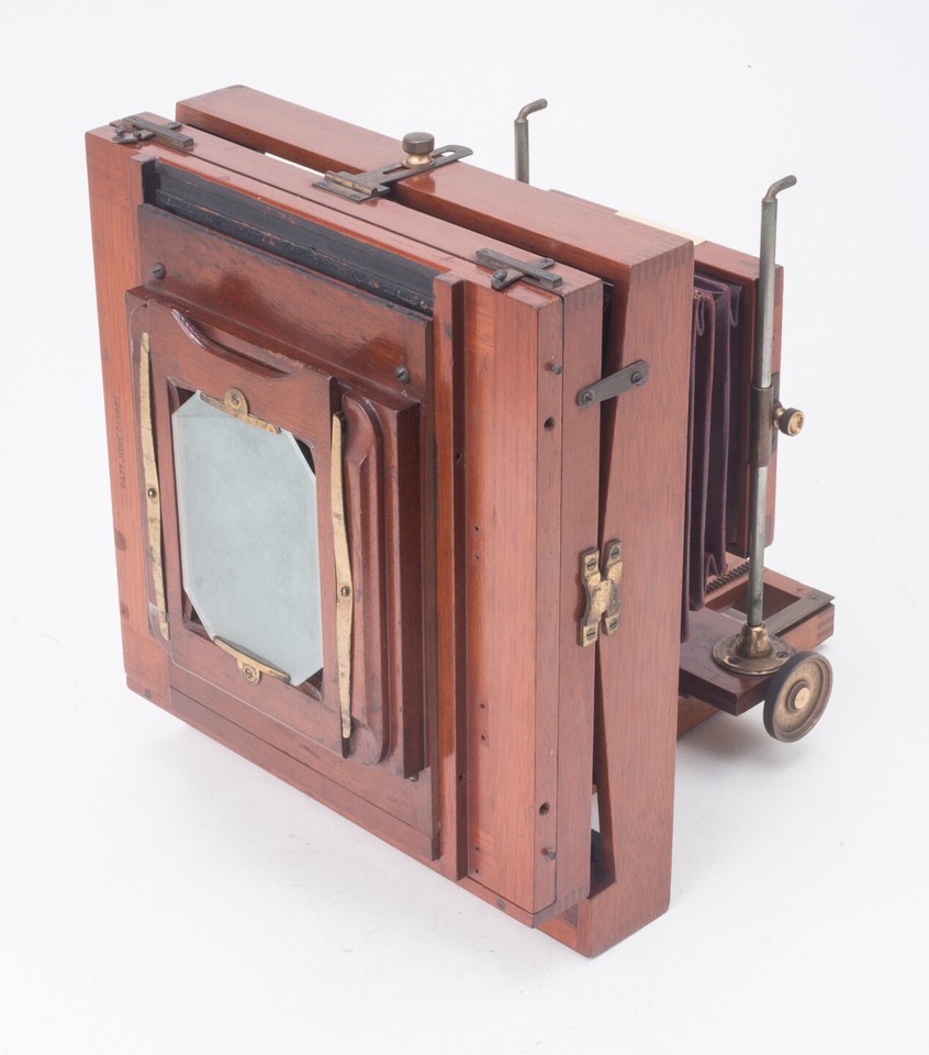 SCARCE 1890s American Optical STAR VIEW CAMERA wooden 5" x 8" w/ 1/4 ...