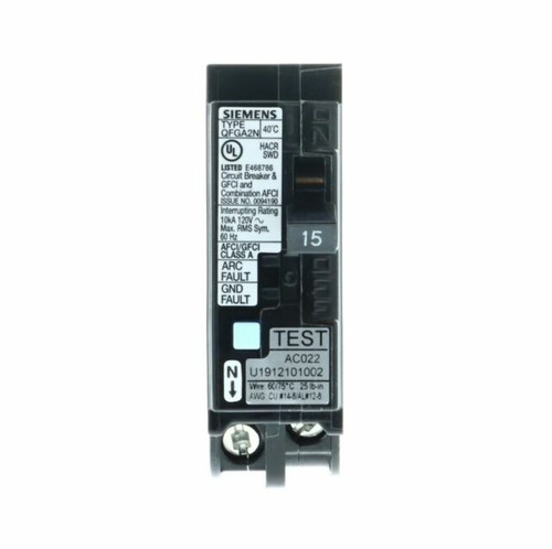 Siemens Q115DFN 15A 120V Plug-In Circuit Breaker 804766906572 | eBay