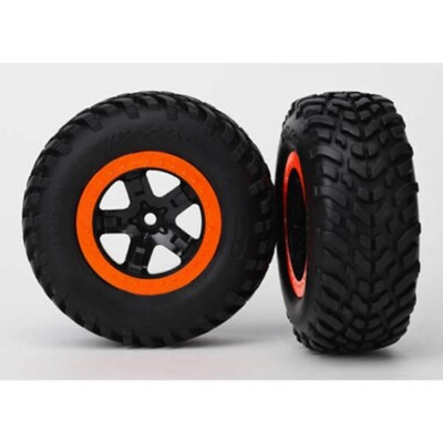 Traxxas 5863 Robbie Gordon Tires/Wheels(2): 1/10 Slash 4x4 Front&Rr 2wd ...
