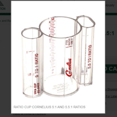 RATIO CUP CORNELIUS 5:1 AND 5.5:1 RATIOS # 311100000 | eBay