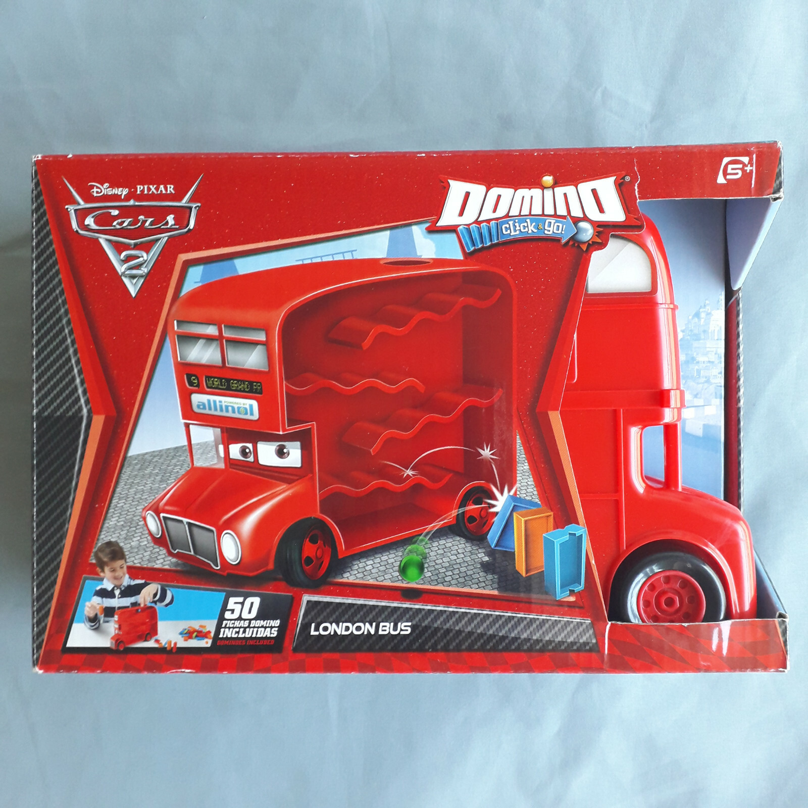 Cars 2 - London Bus Domino Click and Go Topper Deckington Autobus ...