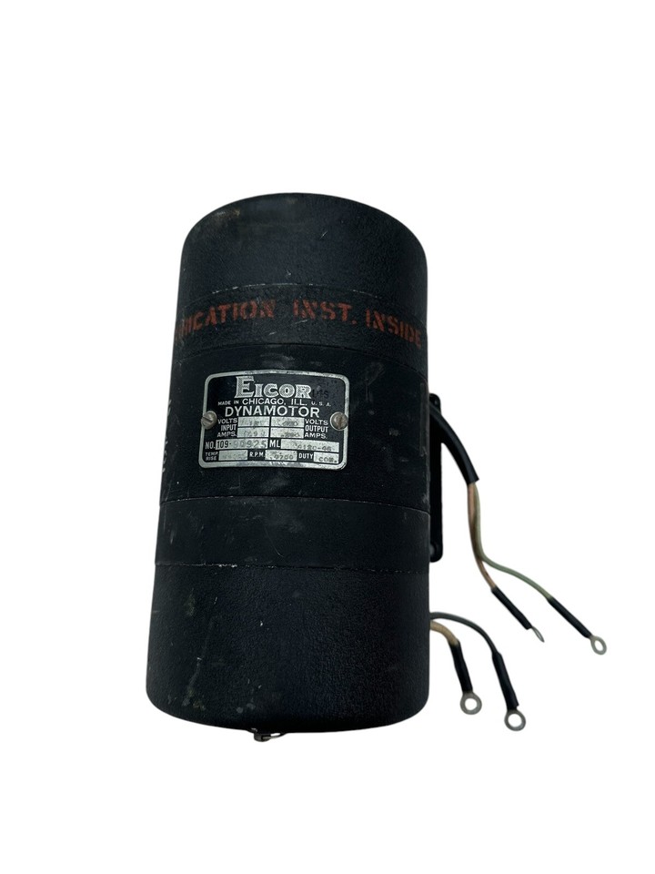 NOS? Eicor Dynamotor D-401 CEK211041 Navy TCS Assembly 400 VDC 180 MA ...