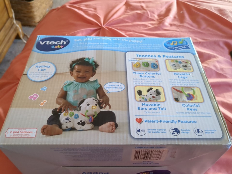VTech Baby Roll & Discover Puppy Interactive Dog Toy New Free Ship | eBay