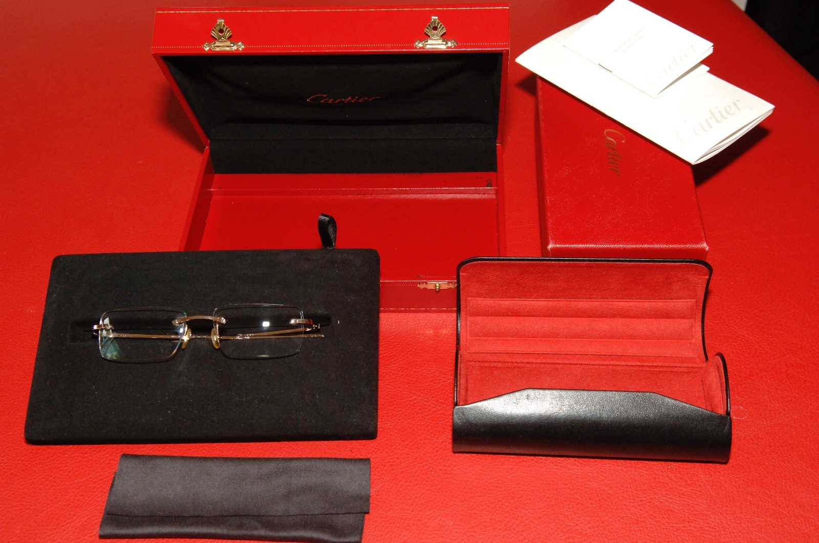 CARTIER LIMITED EDITION "PRECIOUS EYEWEAR", # 04, WHITE GOLD, TEMPLE ...