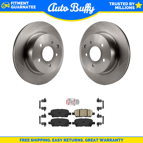 Rear Brake Rotor & Integrally Molded Pad Kit For Nissan Maxima INFINITI ...