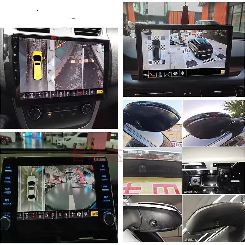 360° Car Camera Panoramic Surround View AHD 1080P Right+Left+Front+Rear ...