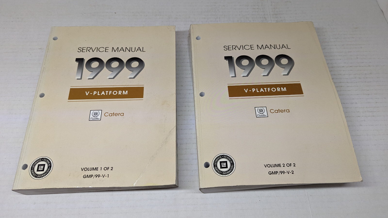 OEM 1999 Cadillac Catera Factory Service Repair Manuals Volume 1 & 2 | eBay