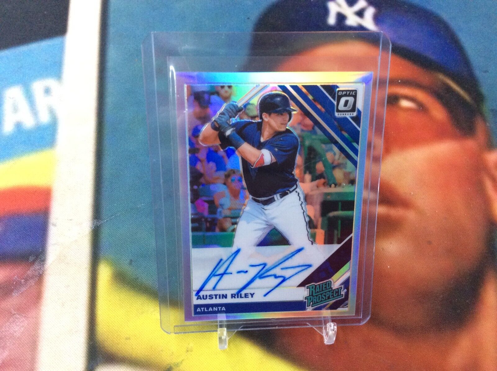 2019 Donruss Optic Austin Riley Autograph Silver Prizm On Card Auto RC ...