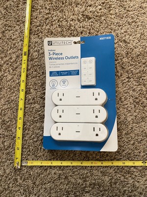 NEW IN PACKAGE UTILITECH 3-PIECE WIRELESS OUTLETS LIGHTS ETC #5071935 NICE | eBay