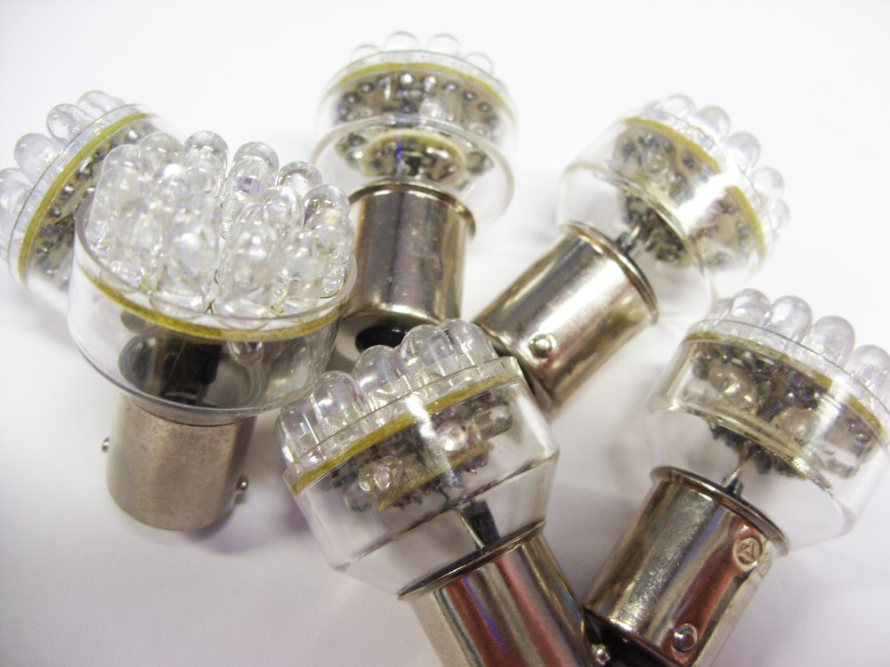 P21W PY21 382 Ba15S LED Light Bulbs Stop Tail indicator Fog Amber ...