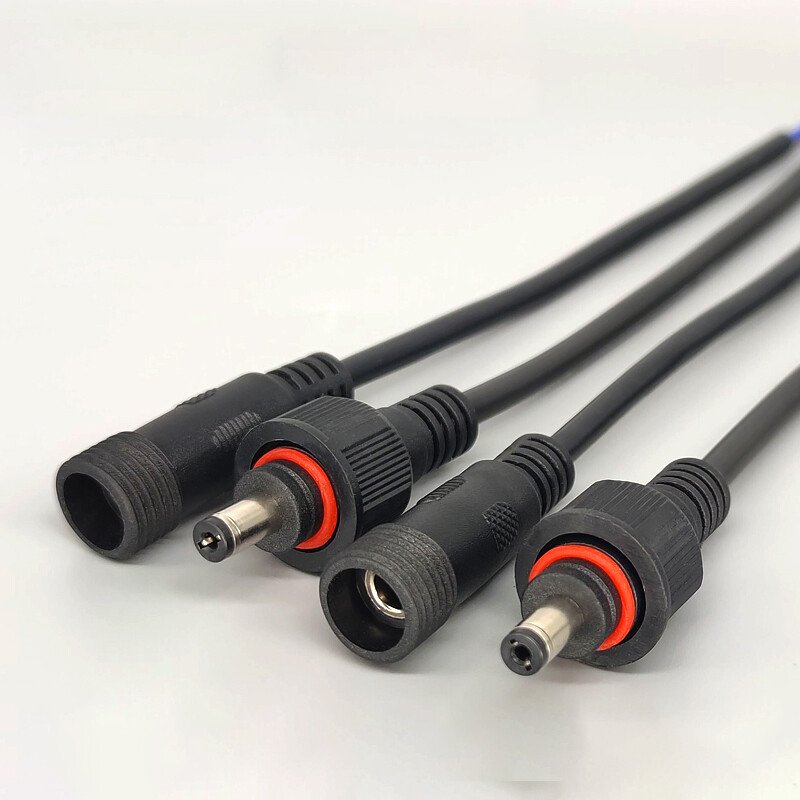 55*21mm DC Waterproof Power Extension Wire Cable 12V Plug Socket ...
