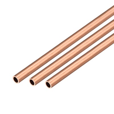 3Pcs 8mm Outside Diameter x 6mm Inside Diameter 500mm Copper Round Tube ...