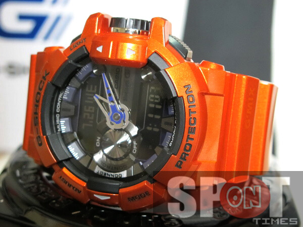 Casio G-Shock G'Mix Bluetooth Shiny Light Blue Men's Watch GBA-400-4B ...