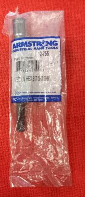 Armstrong 12-755 1/2" Drive 3/8" Socket Hex Bit | eBay