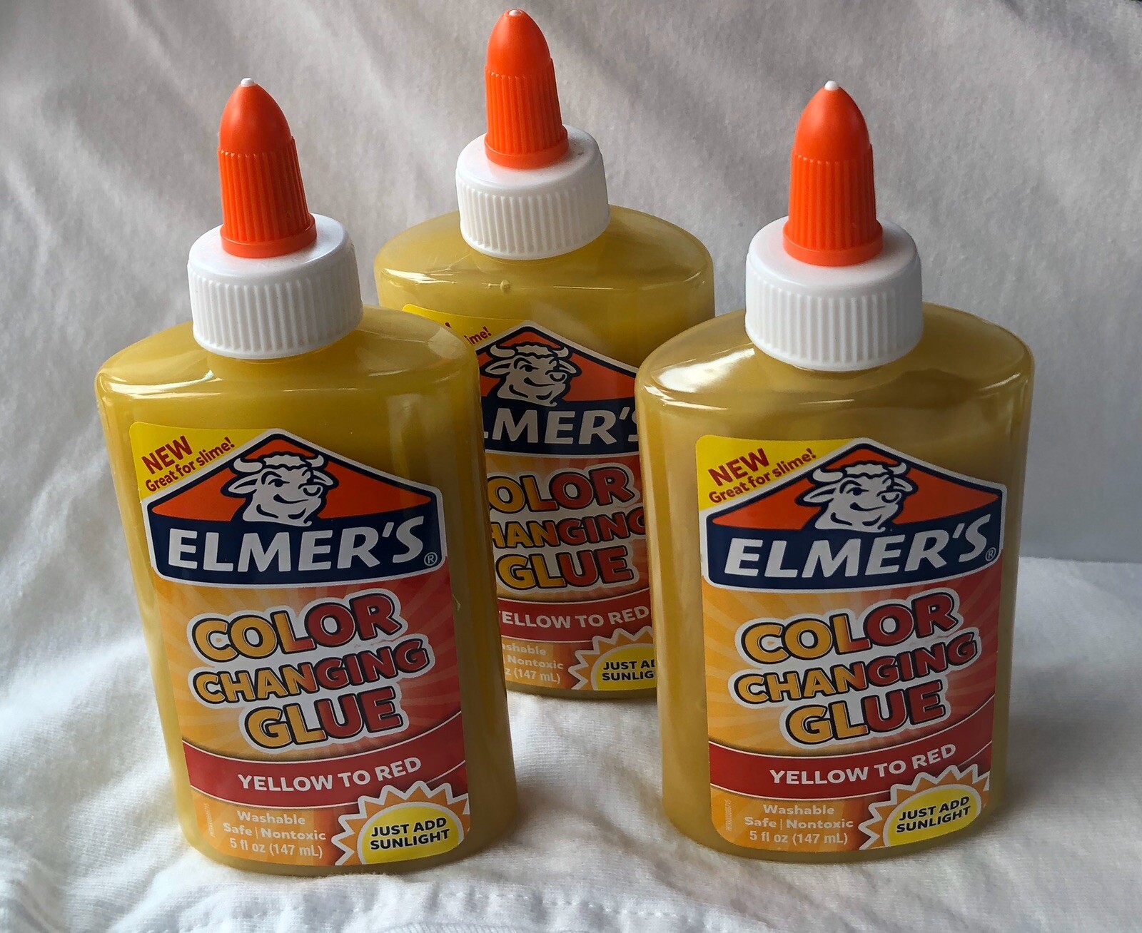 NEW Lot Of 3 Elmer’s Color Changing Liquid Glue, Yellow To Red 5fl oz ...
