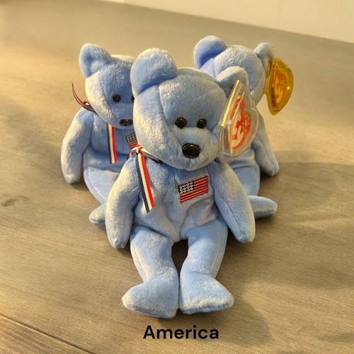 TY Beanie Baby America the Bear Plush | eBay