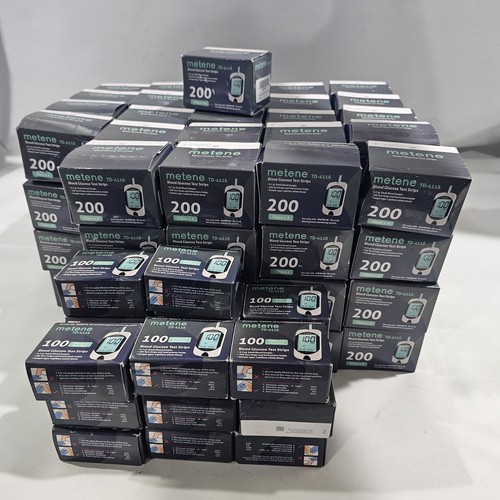 Metene TD-4116 Blood Glucose Test Strips for Diabetes 100 200 Lot New ...