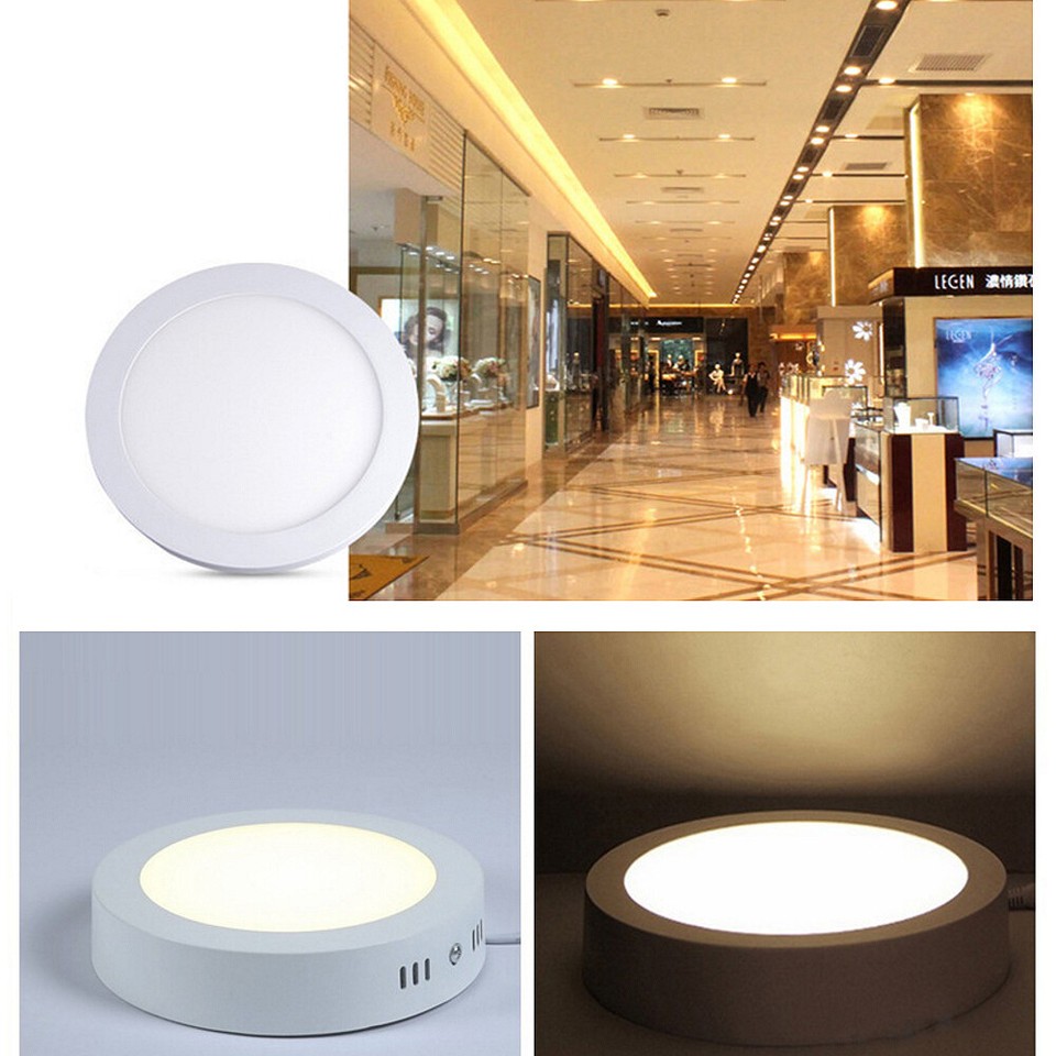 10/25/30W Dimmable Surface Mount LED Panel Light Ceiling Downlight Lamp ...