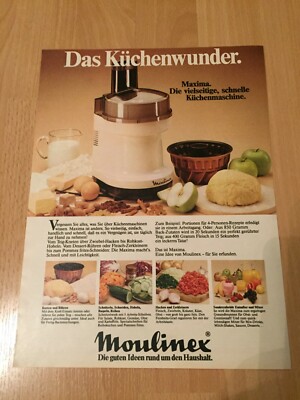 ORIG REKLAME WERBUNG 1980 MOULINEX Maxima Küchenmaschine | eBay.de