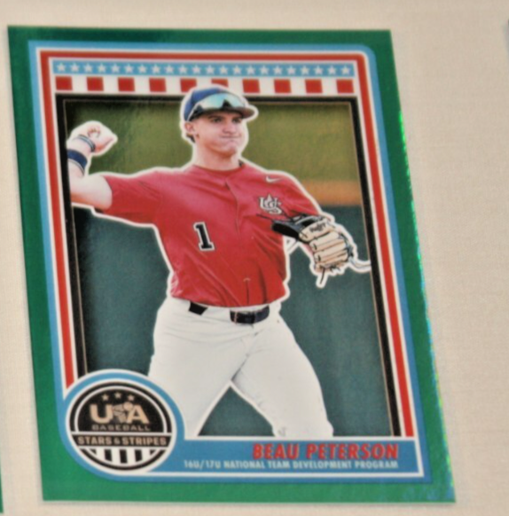 BEAU PETERSON 2025 USA STARS & STRIPES GREEN #184 | eBay