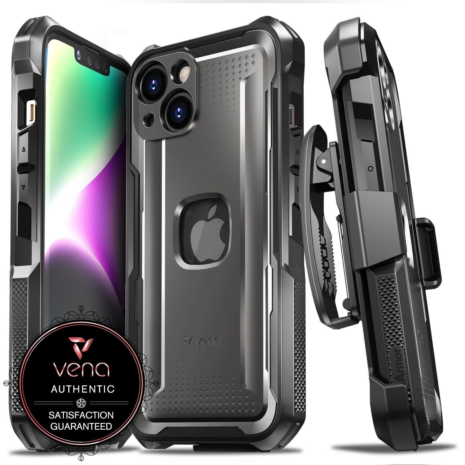 Vena [vArmor] Magsafe Holster Belt Clip Case for iPhone 15 Pro Max/Pro/Plus 14 | eBay