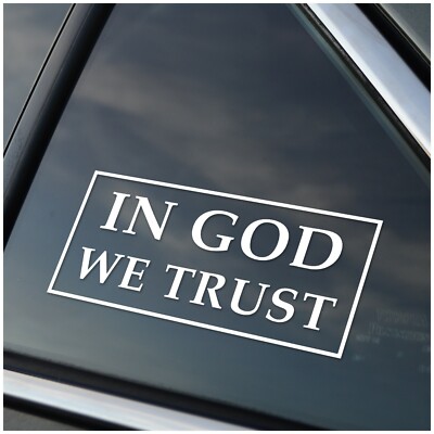 In God We Trust Car Decal Sticker | eBay