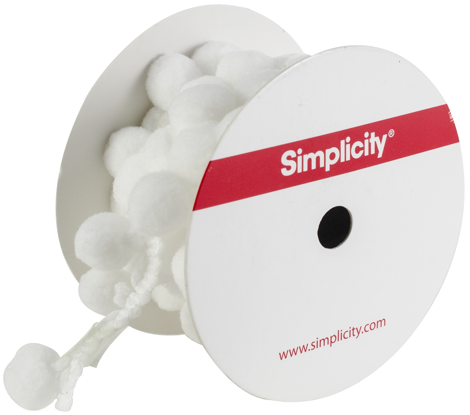 Simplicity Pom Pom Fringe 3/4"X4'-White - 3 Pack | eBay