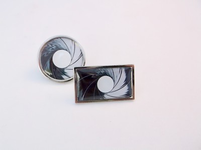 JAMES BOND GUN BARREL GUNBARREL 007 LAPEL PIN BADGE TIE CLIP TACK GIFT ...