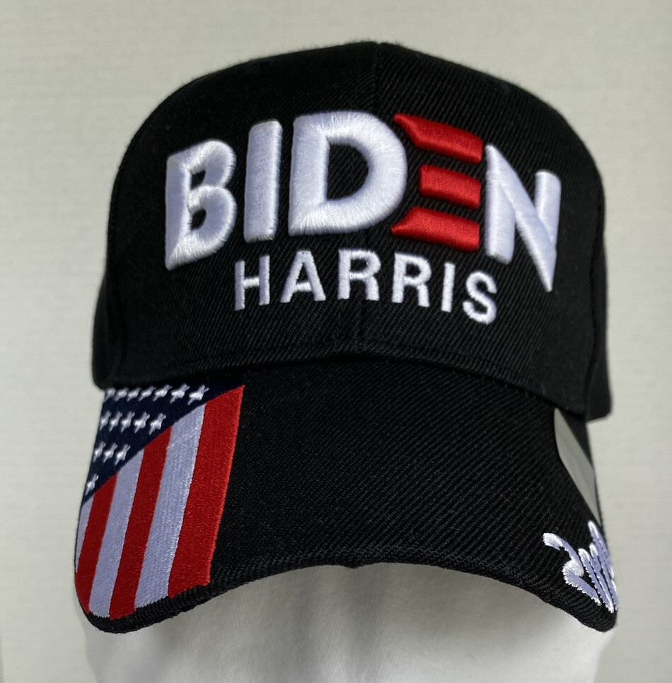USA 2020 Presidential Cap Biden Harris Hat Adjustable Black Partial ...