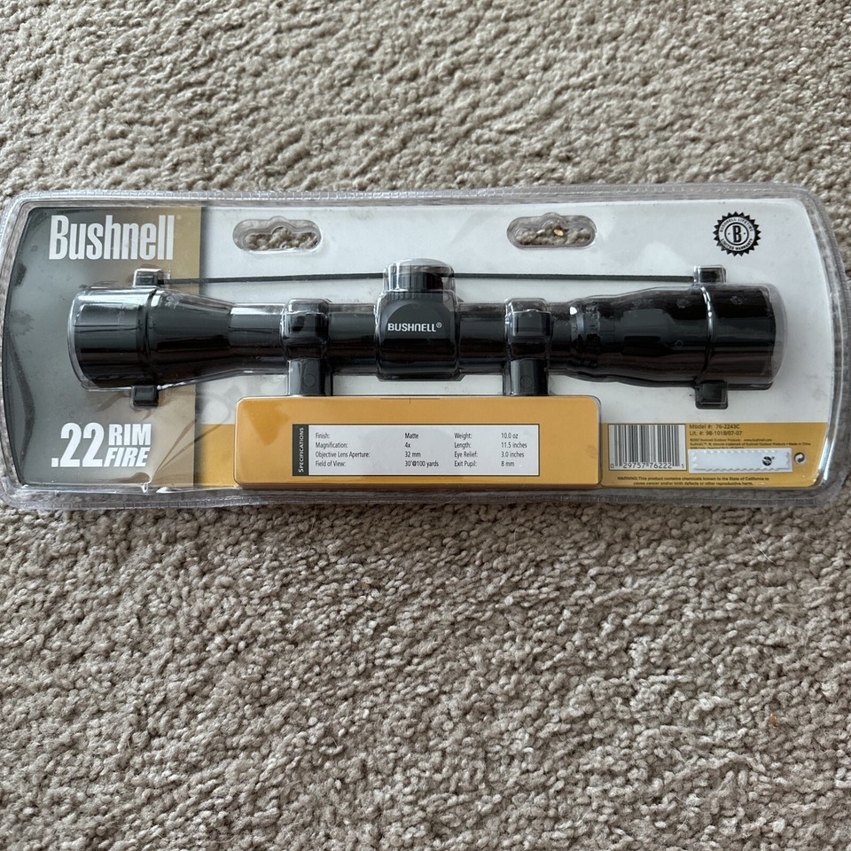 Bushnell .22 Rimfire 4X32 Multi-X Reticle Matte Black Rifle Scope 76 ...