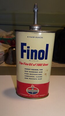 Vintage Standard Oil company "Finol" can | eBay