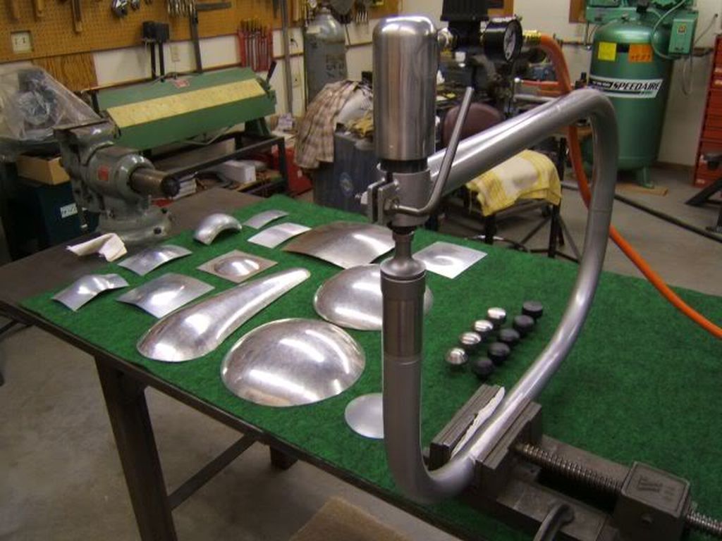 Super HD Deluxe Planishing Hammer Kit - Includes Shrinking Dies + Post ...