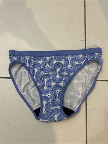 MODIBODI PERIOD UNDIES BLUE & WHITE PRINT SZ 14 LIGHT/MODERATE (TO13 ...