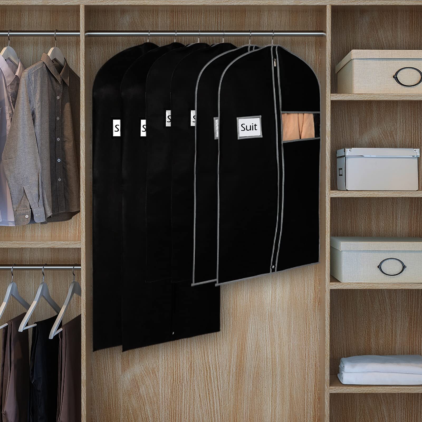 60'' Dress Bag for Gown Set of 8 Dress Garment Bags for Gowns Garment ...