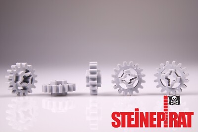 LEGO® 5x 94925 (-NEU-) Technic Zahnrad 16 Zähne / Zahnräder / hellgrau ...