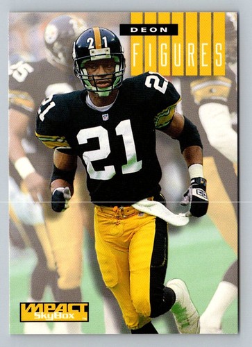 1994 SkyBox Impact #217 Deon Figures Pittsburgh Steelers Football Card ...