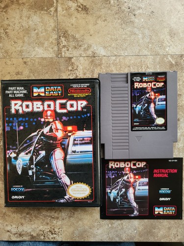 Robocop (Nintendo NES) Authentic Cart and Manual Aftermarket Case Free ...