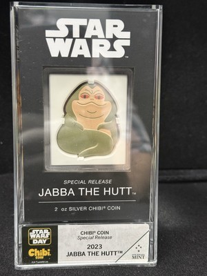 Star Wars Jabba the Hutt 2oz Silver Chibi Coin Special Release 2023 | eBay