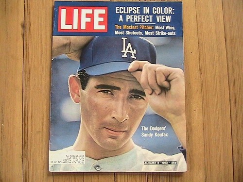 LIFE MAGAZINE AUGUST 2 1963 SANDY KOUFAX PITCHER LA DODGERS | eBay