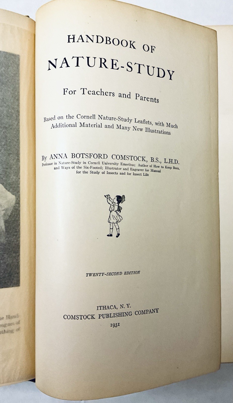 HANDBOOK OF NATURE-STUDY FOR TEACHERS AND PARENTS ANNA COMSTOCK 1931 ...